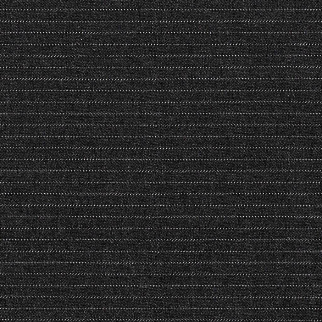 James Hardinge Super 150s Pure Wool Grey with White Pin Stripe - James ...